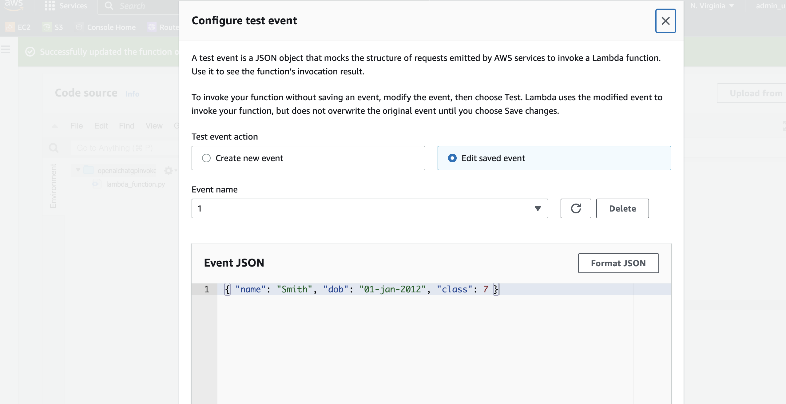 Using Openai Chatgpt To Generate Aws Lambda Code Which Starts A Step Functions State Machine
